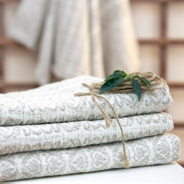 Natural Linen Bath Towels – PureLinen.IE